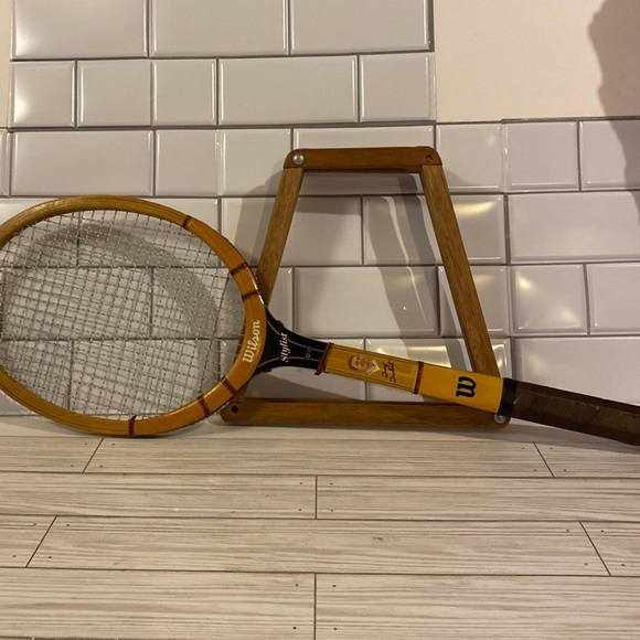 Wilson | Other | Vtg Wilson Stylist Tony Trabert Sig Wooden Tennis ...